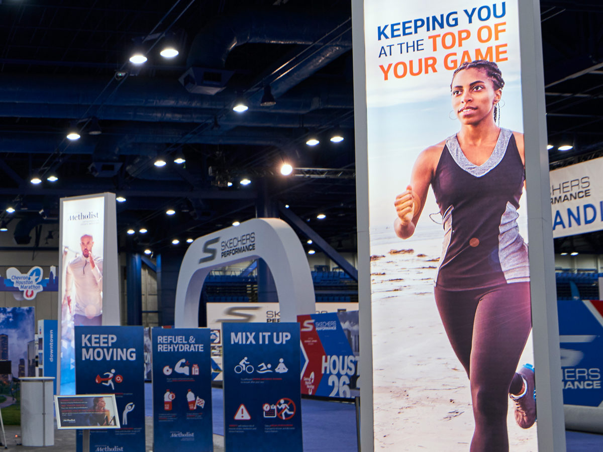 Houston Marathon Expo Booth | Marcie Jones Design