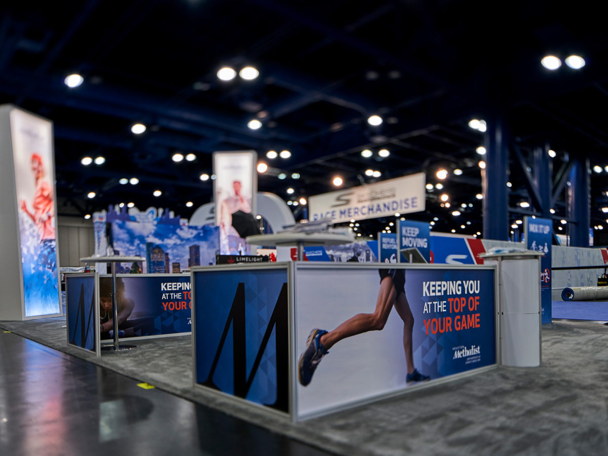 Houston Marathon Expo Booth | Marcie Jones Design