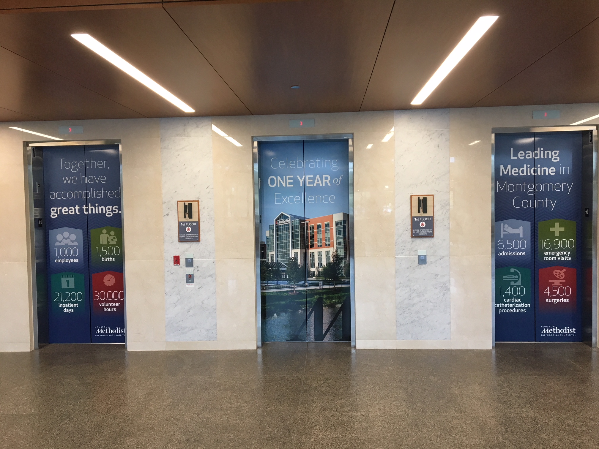 Hospital Elevator Wrap | Marcie Jones Design